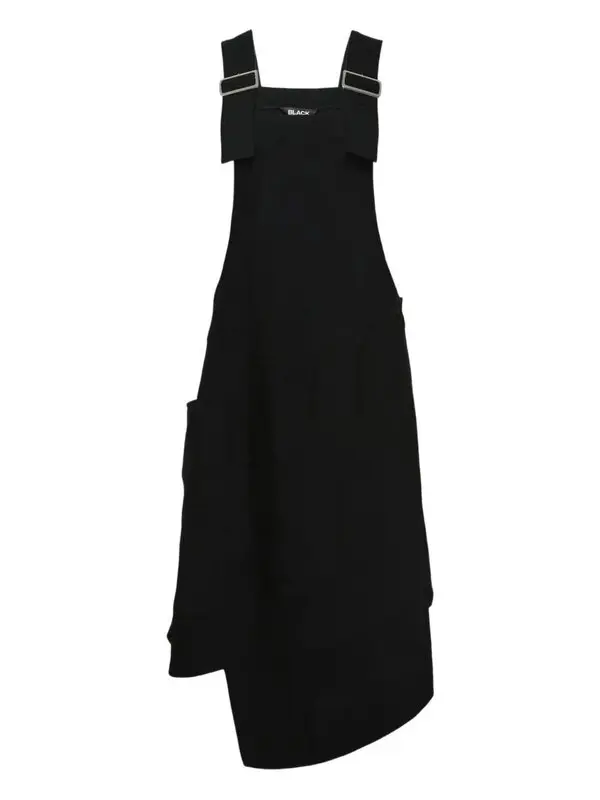 Comme Des Garçons Pinafore Asymmetric Dress - Black