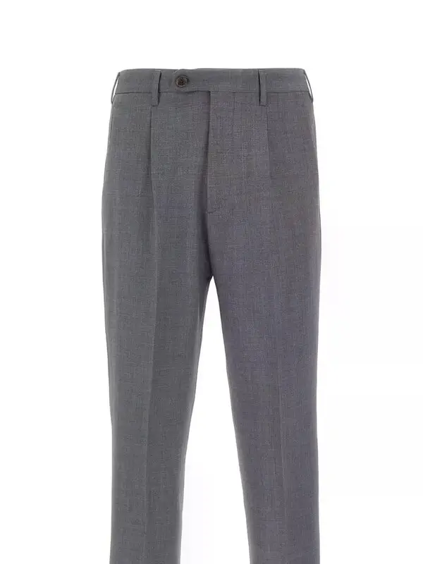 DEVORE INCIPIT Devoré Pleated-front Trousers - Grey