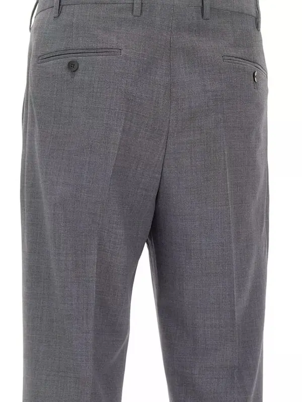 DEVORE INCIPIT Devoré Pleated-front Trousers - Grey