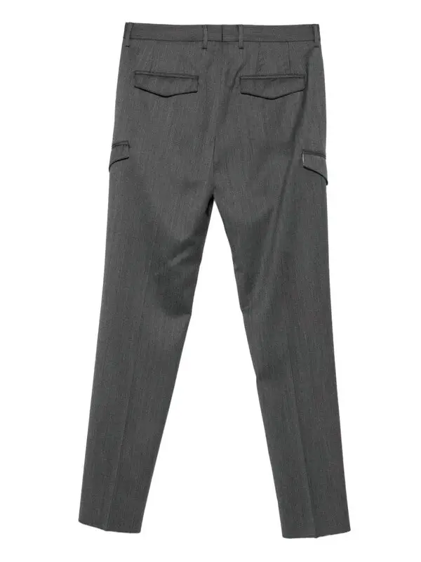 Tagliatore Flap-pocket Trousers - Grey