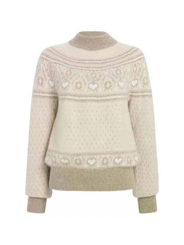 Khaite Guy" Fair Isle Knit Sweater