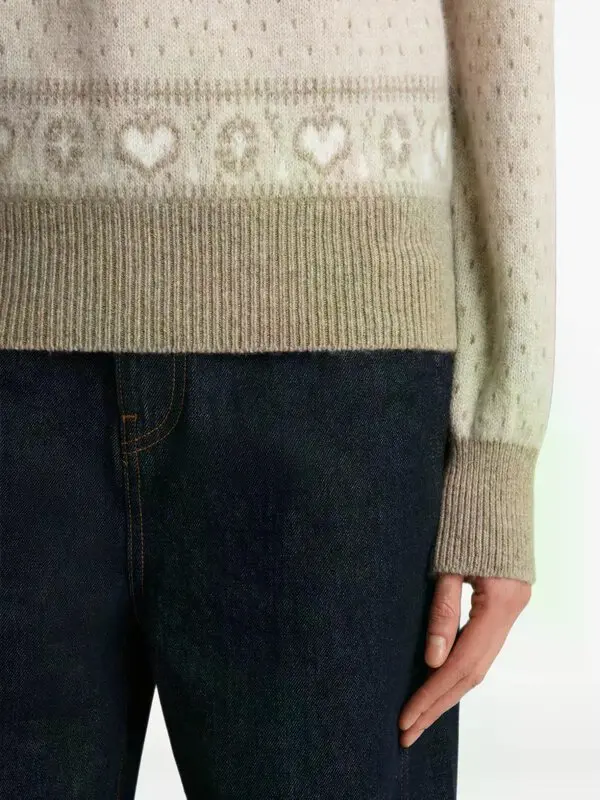 Khaite Guy" Fair Isle Knit Sweater