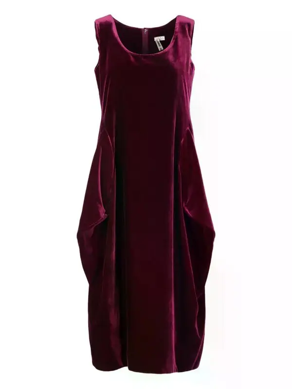 Comme Des Garçons Sleeveless Midi Dress - Red