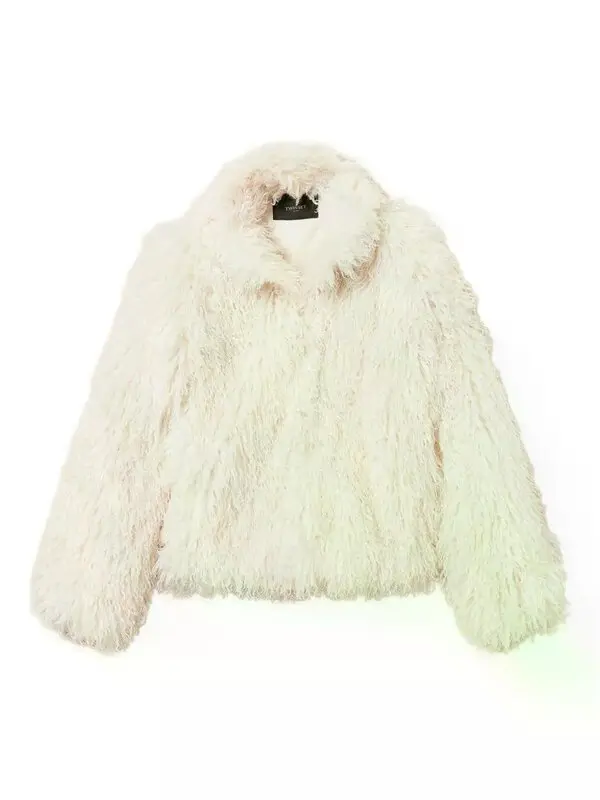 TWINSET Faux Fur Jacket - Neutrals
