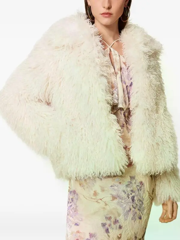TWINSET Faux Fur Jacket