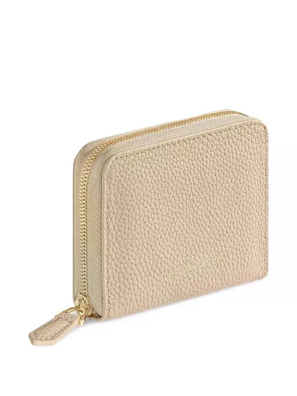 MAISON DE SABRE Small Leather Zip-fastening Wallet - Neutrals