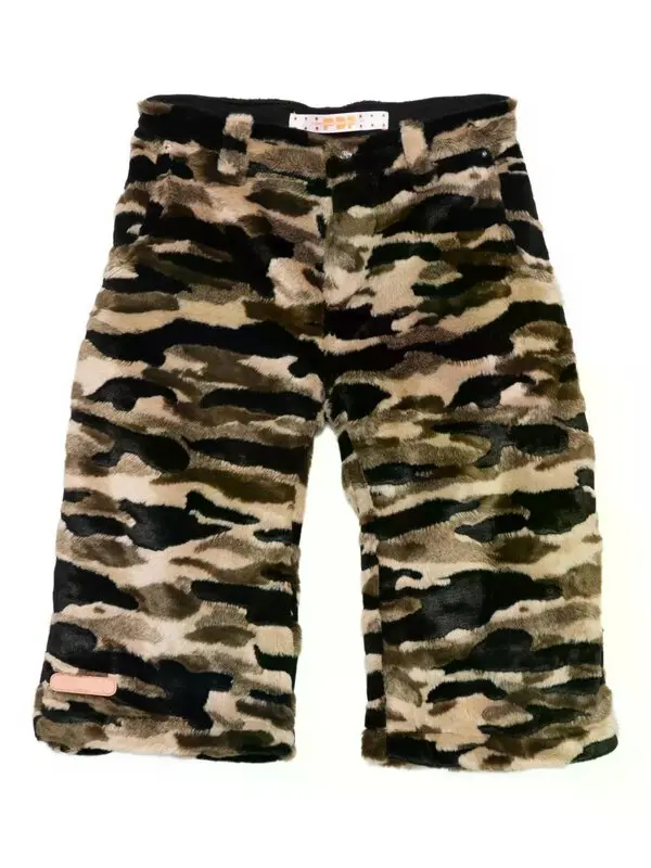 PDF Belt-loop Camouflage Shorts
