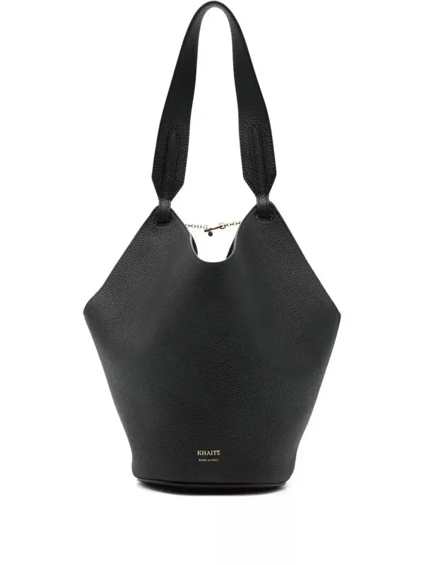 Khaite Lotus Chain Mini Shoulder Bag - Black