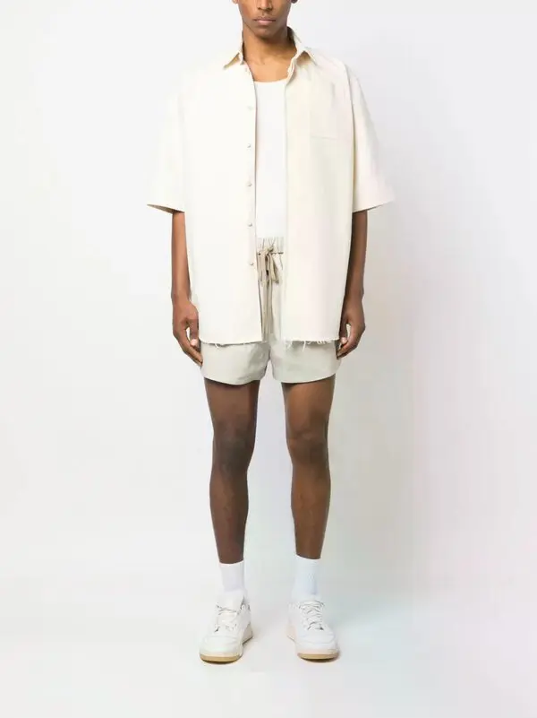 Fear Of God Light Grey Drawstring Waist Shorts - Neutrals
