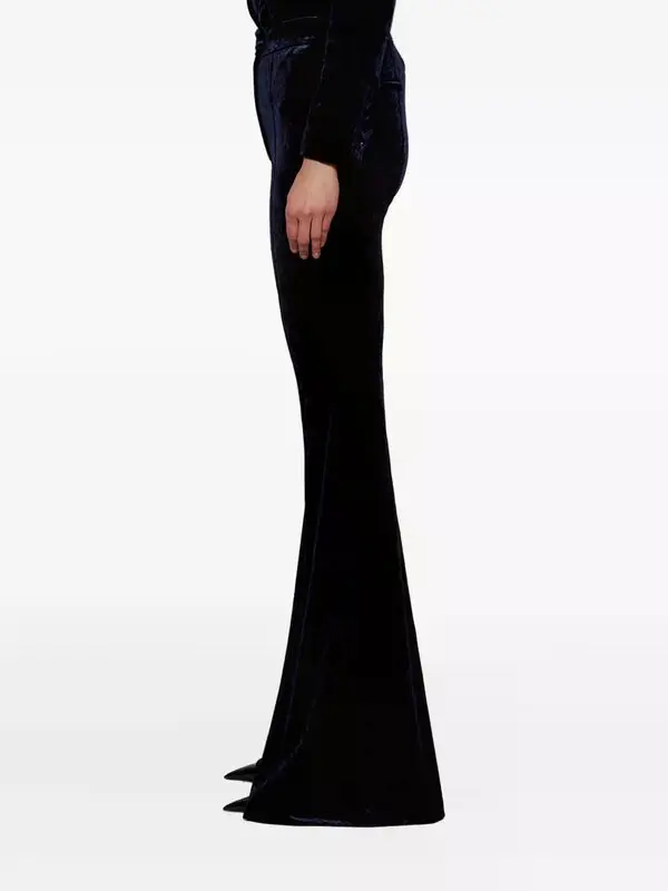 Alex Perry Velvet Flared Trousers