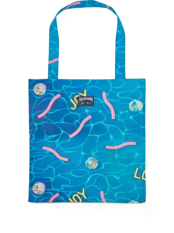 Vilebrequin Balade Print Tote Bag - Blue