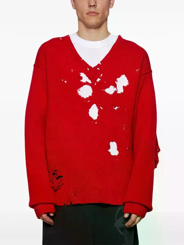 Vetements Distressed Wool Jumper