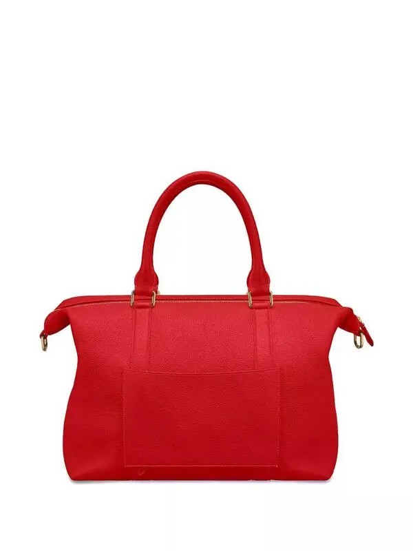 MAISON DE SABRE Large Leather Weekender Bag - Red