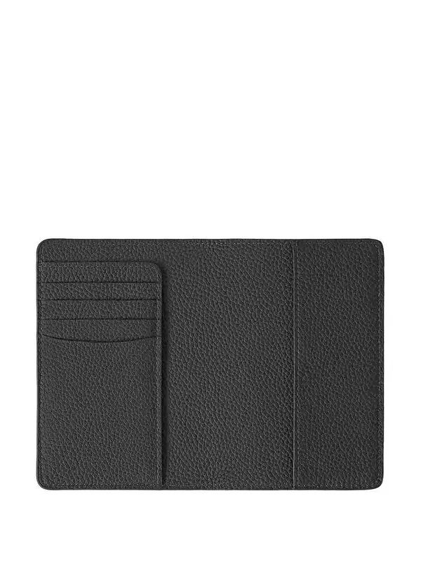 MAISON DE SABRE Leather Passport Holder - Black