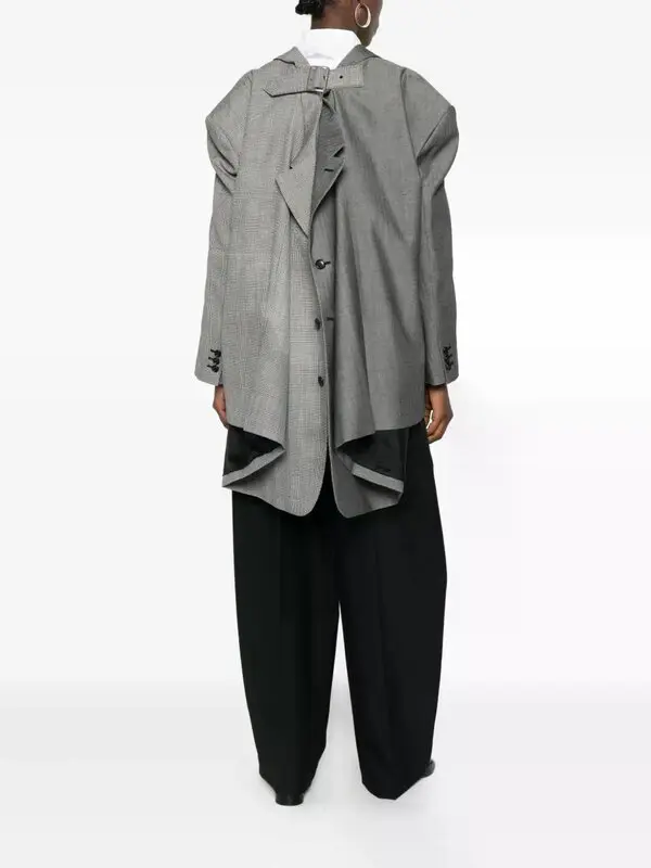 Comme Des Garçons Plaid-pattern Blazer