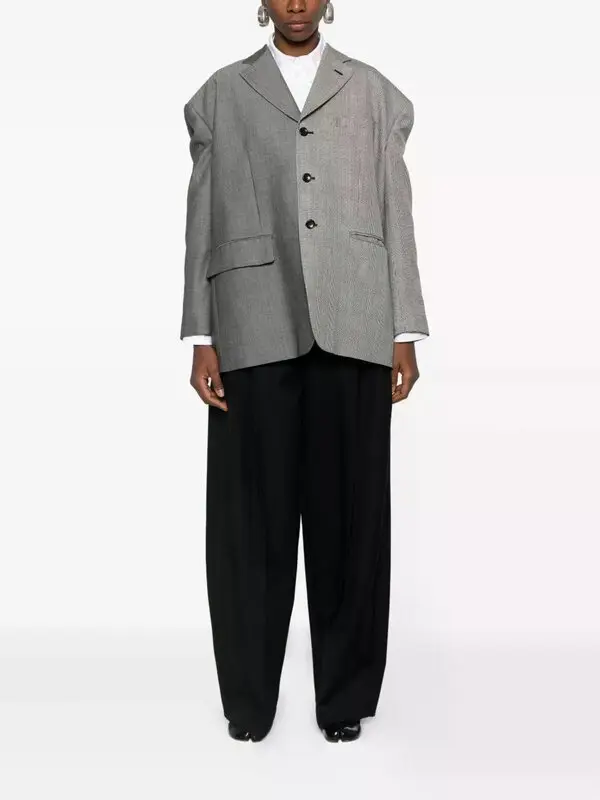 Comme Des Garçons Plaid-pattern Blazer