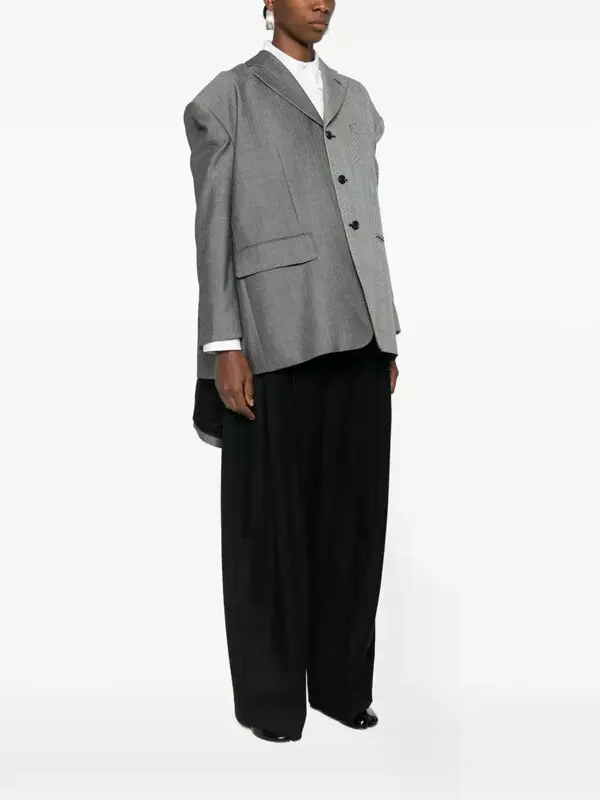 Comme Des Garçons Plaid-pattern Blazer