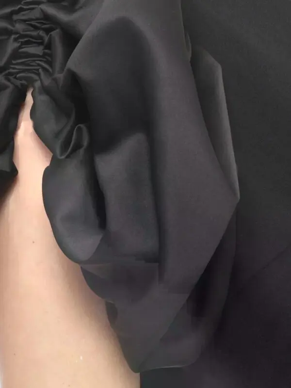 ROTATE BY BIRGER CHRISTENSEN Puff Sleeve Midi Dress - Black