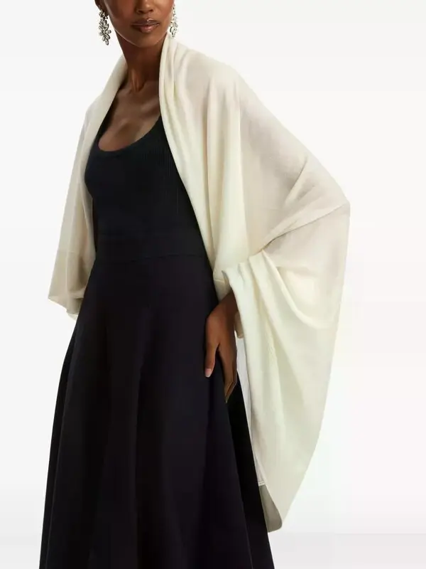 Oscar De La Renta Semi-sheer Shawl - Neutrals
