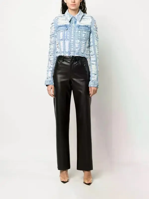 DIESEL® De-slimmy-fsc Cropped Denim Jacket - Blue