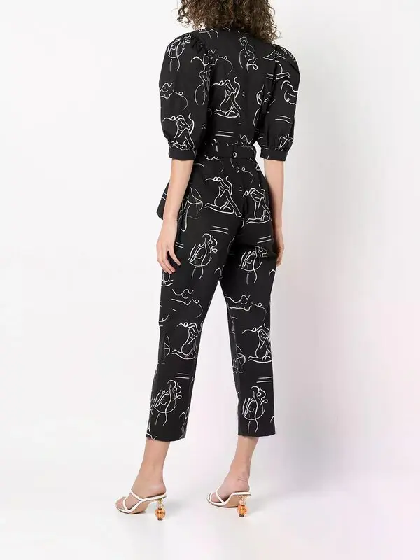 Lhd Abstract Print Jumpsuit