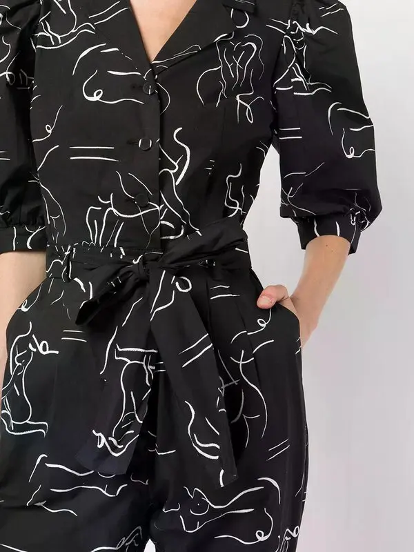 Lhd Abstract Print Jumpsuit