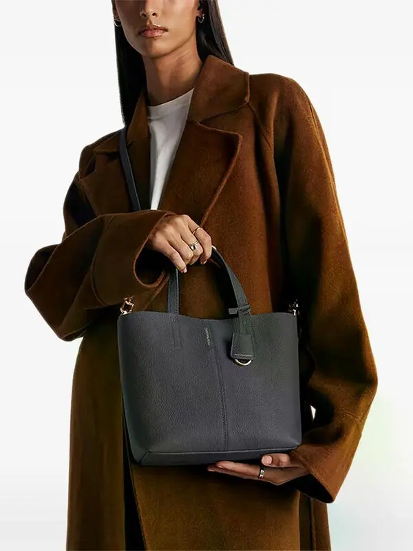 MAISON DE SABRE Small Leather Soft Tote - Grey