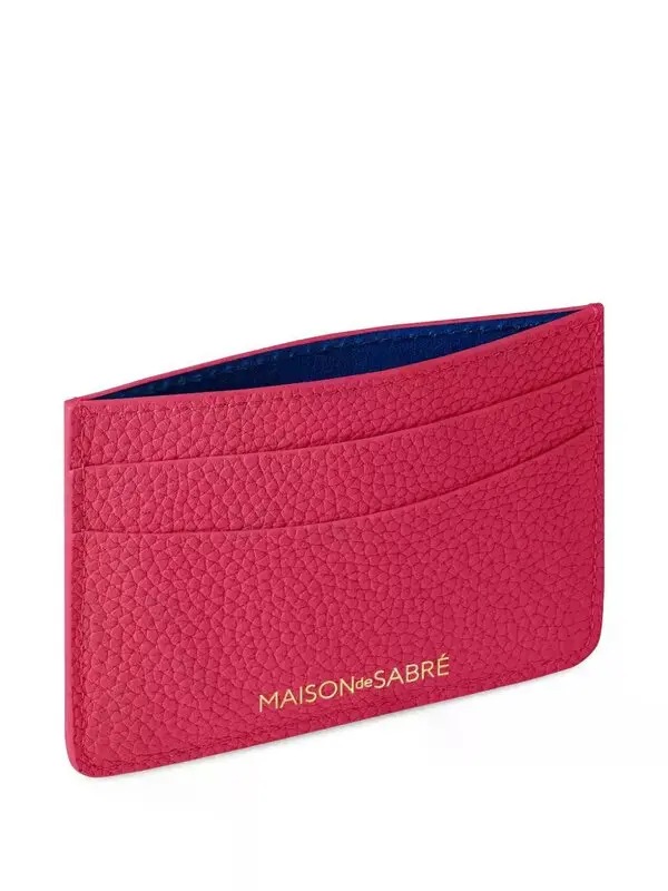 MAISON DE SABRE Leather Card Holder - Pink