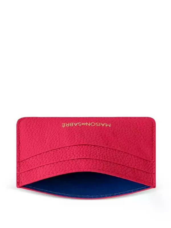 MAISON DE SABRE Leather Card Holder - Pink
