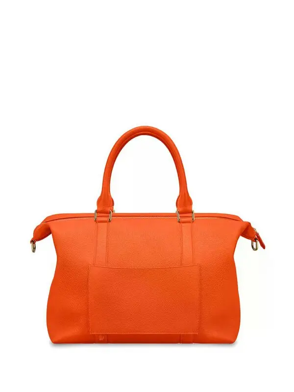 MAISON DE SABRE Leather Weekender Bag - Orange