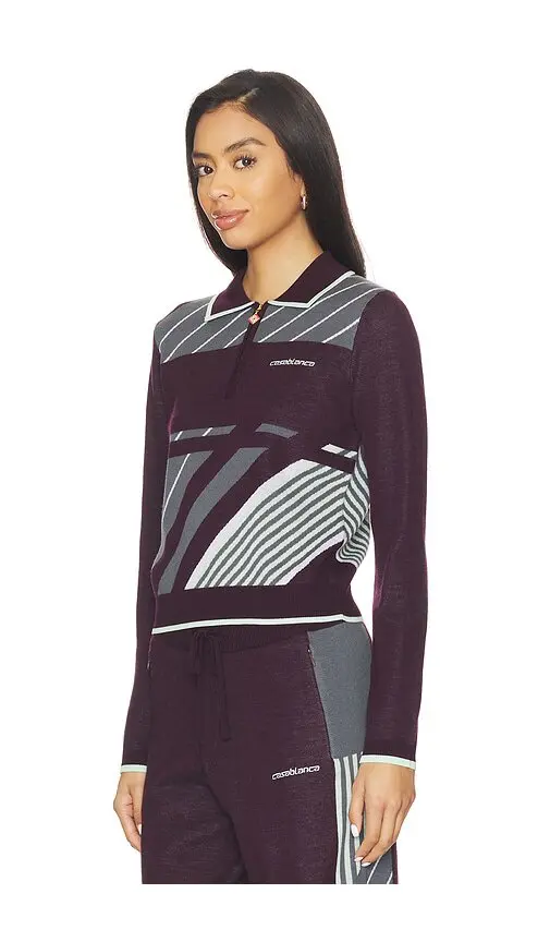 Casablanca Diagonal Sporty Polo