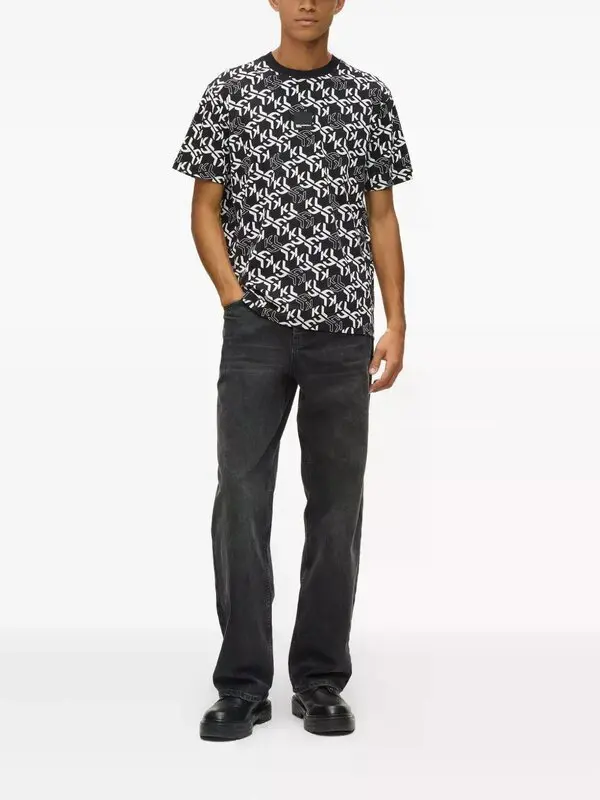 Karl Lagerfeld Monogram-pattern T-shirt