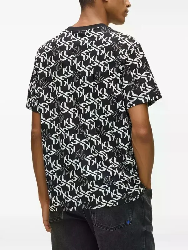 Karl Lagerfeld Monogram-pattern T-shirt