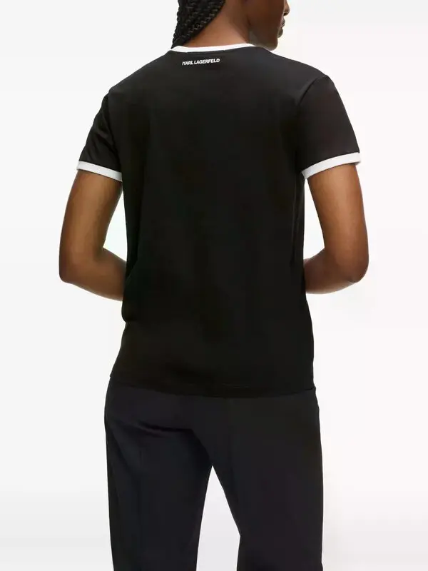 Karl Lagerfeld Organic Cotton Graphic Print T-shirt