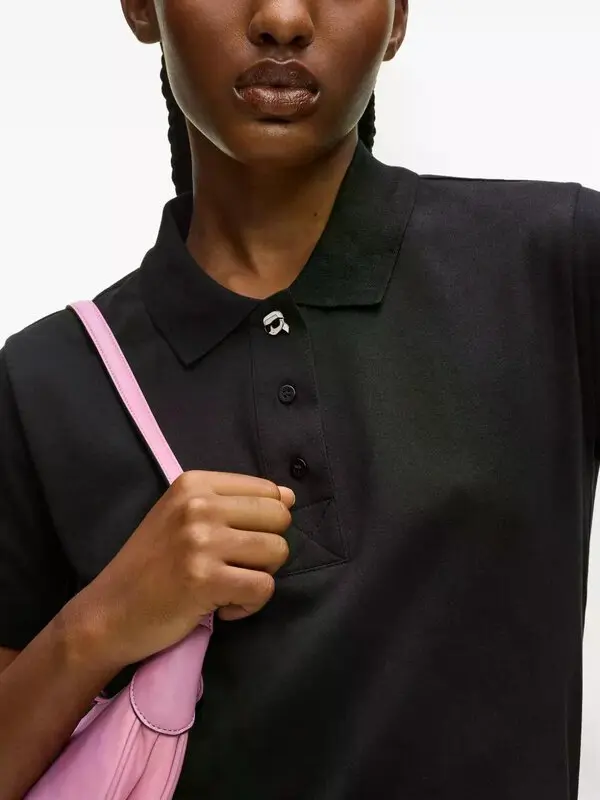 Karl Lagerfeld Ikon Button Polo Shirt