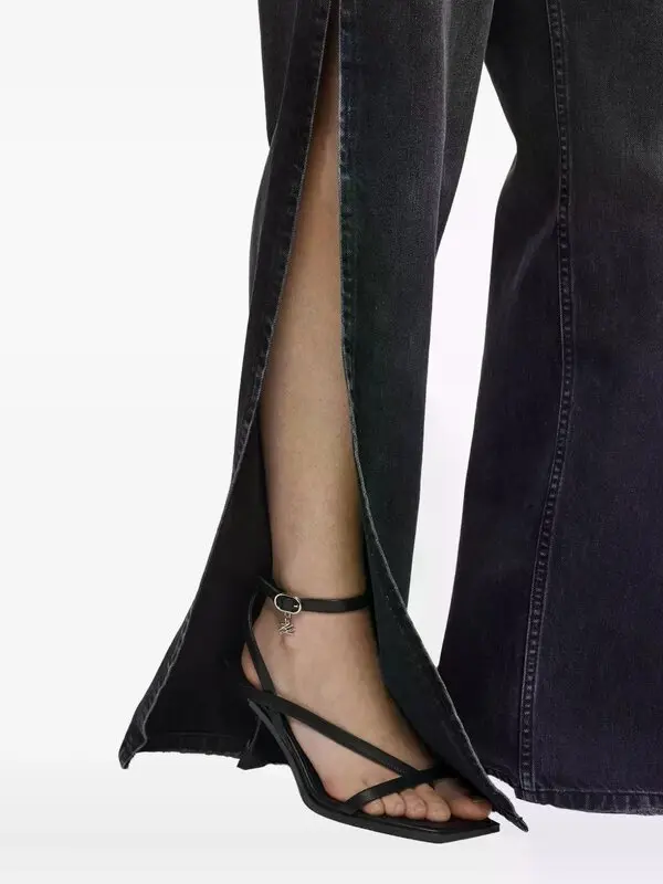 Karl Lagerfeld Split-hem High-rise Straight Leg Jeans