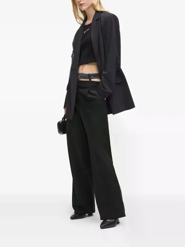 Karl Lagerfeld Double Waistband Trousers