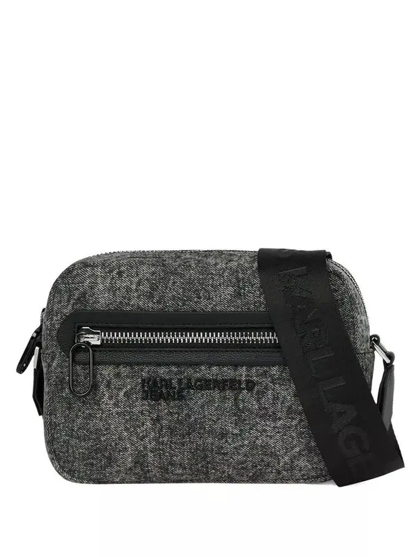 Karl Lagerfeld Washed Denim Cross Body Bag