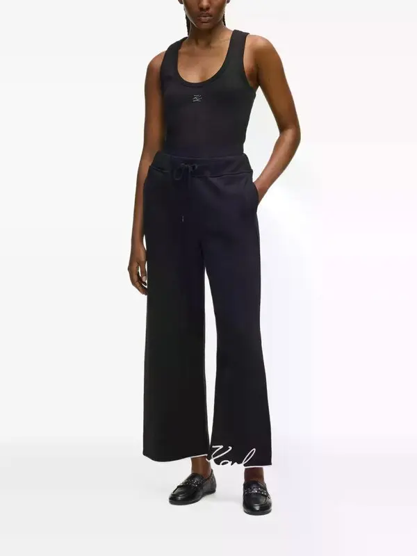 Karl Lagerfeld Signature Hem Track Pants