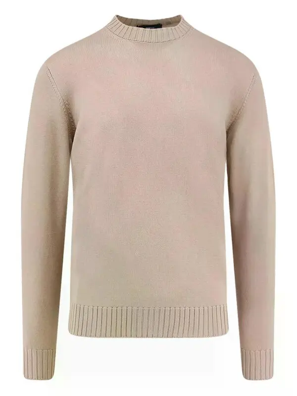 FILIPPO DE LAURENTIIS Crew Neck Long Sleeve Sweater - Neutrals
