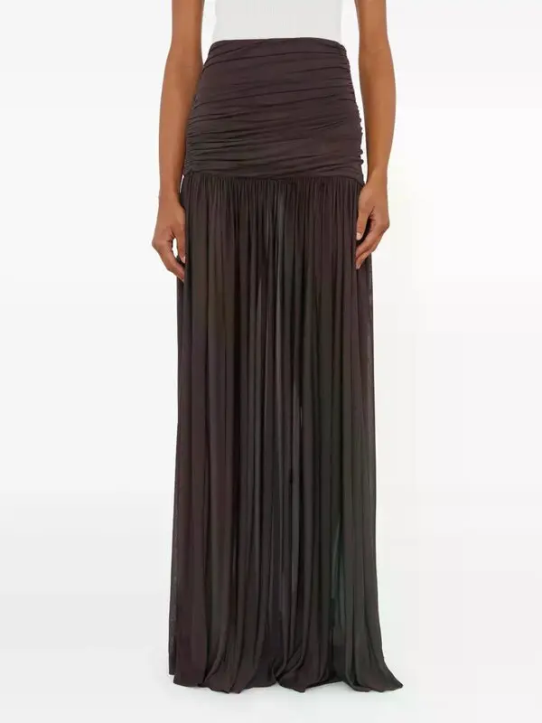 Christopher Esber Orion Ruched Skirt - Brown