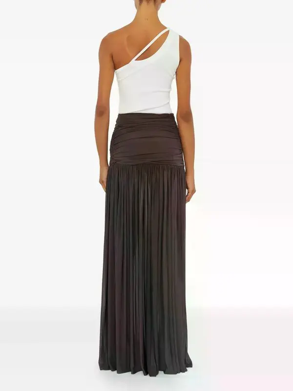Christopher Esber Orion Ruched Skirt - Brown