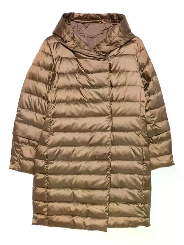 Max Mara Novef Hooded Coat - Brown