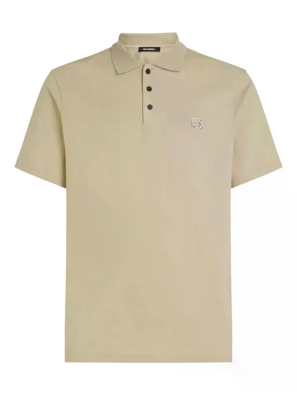 Karl Lagerfeld Ikon Polo Shirt - Neutrals