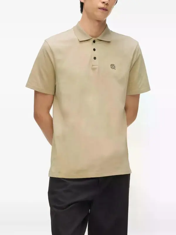 Karl Lagerfeld Ikon Polo Shirt - Neutrals
