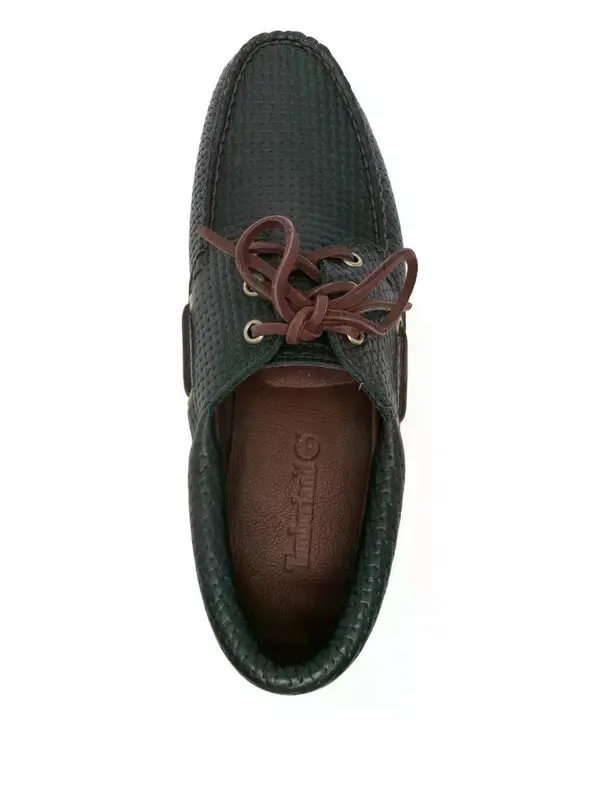 Timberland Lace-up Boat Shoes With Textured Finish