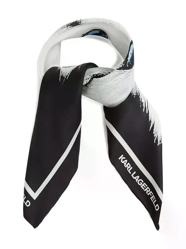 Karl Lagerfeld Ikon Choupette Silk Scarf