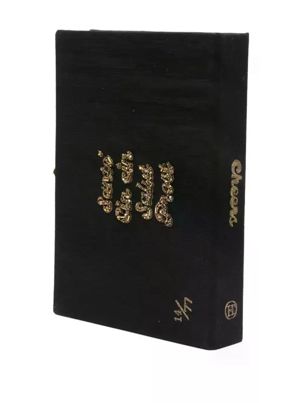OLYMPIA LE-TAN Cheers" Beaded Book Clutch