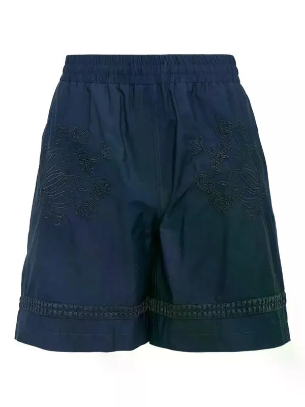 DIOMENE Embroidered Shorts - Blue