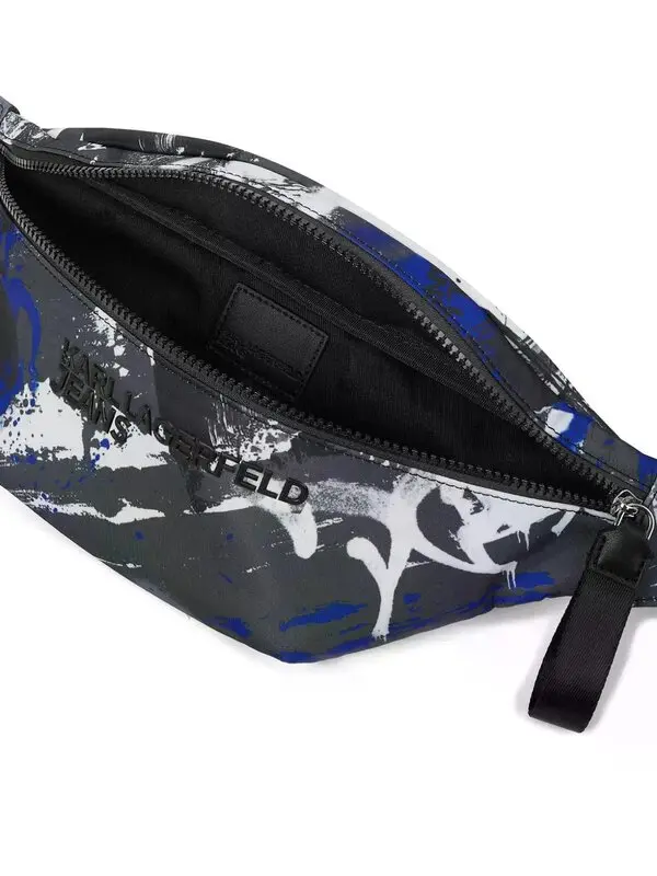 Karl Lagerfeld Graffiti Print Belt Bag